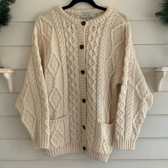 Thomas Keeling | Sweaters | Thomas Keeling Wool Chunky Knit Fishermans ...